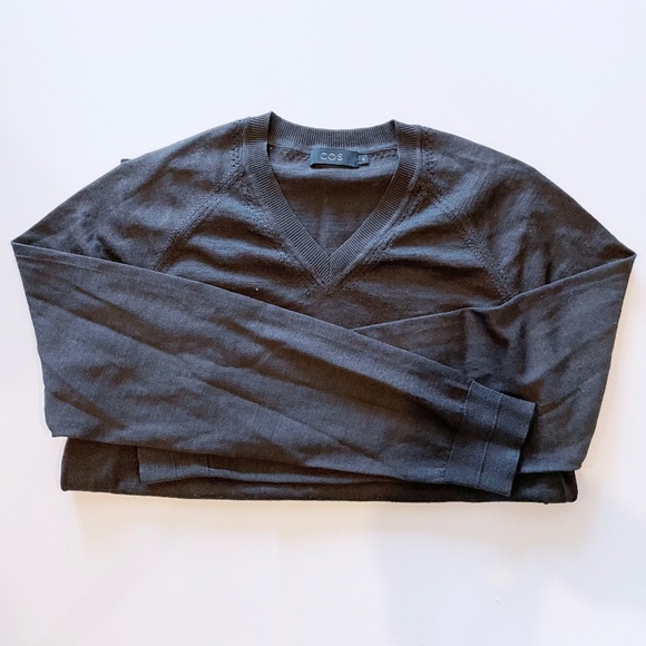 COS | Sweaters | Mens Cos Vneck Sweater Grey | Poshmark